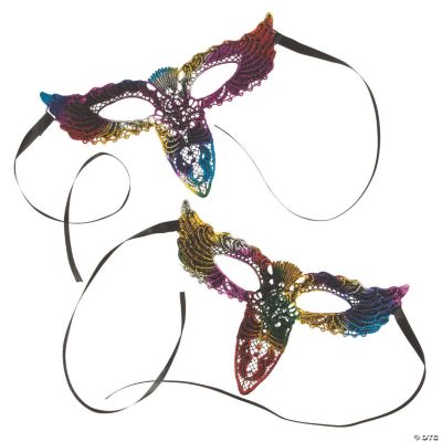 Rainbow Long-Nose Masquerade Masks - 6 Pc. | Halloween Express