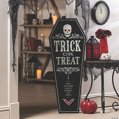 Gothic Halloween Coffin Sign | Halloween Express