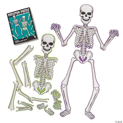 Skeleton Puzzle Scavenger Hunt Game