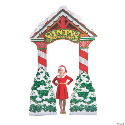 3D Santa’s Workshop Archway Cardboard Stand-Up | Halloween Express