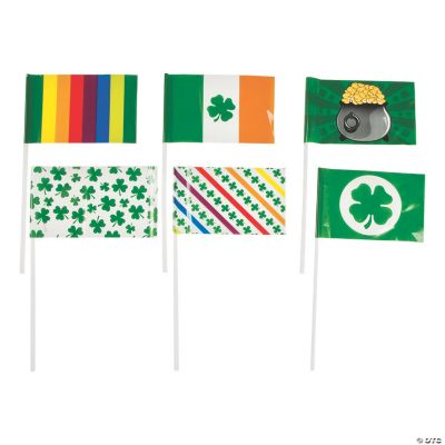 6" x 4" Bulk 72 Pc. St. Patrick’s Day Flags | Halloween Express
