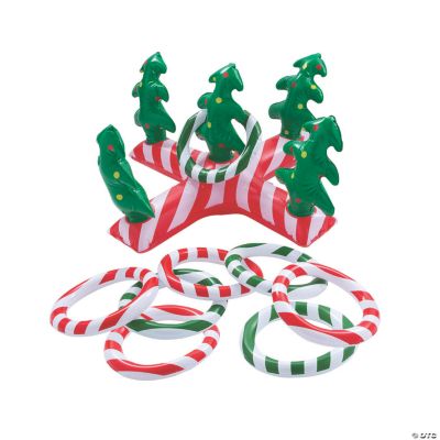 Inflatable Holiday Candy Candy & Christmas Tree Ring Toss Game ...