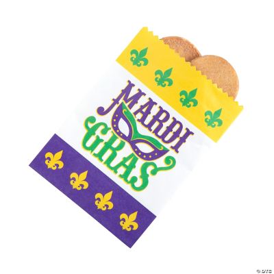 Bulk 50 Pc. Mardi Gras Treat Bags | Halloween Express