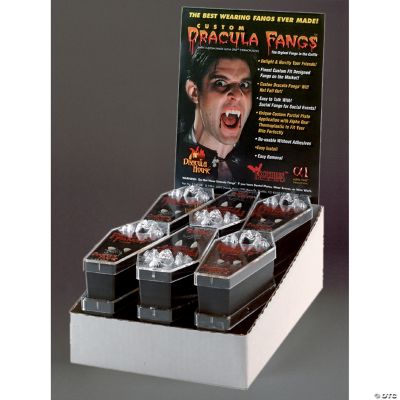 Werewolf Fangs Display - 12 Pairs | Halloween Express