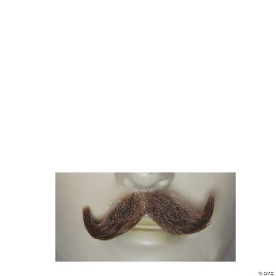 Adults Human Hair Small English M10 Mustache | Halloween Express