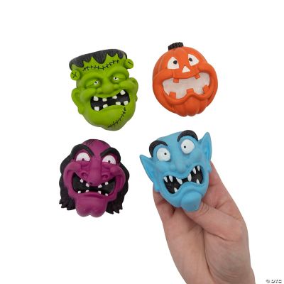 Halloween Flexible Face Finger Puppets - 12 Pc. | Halloween Express