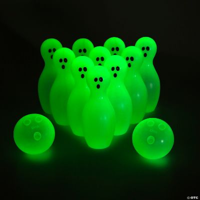 Glow-in-the-Dark Halloween Ghost Bowling Kit | Halloween Express