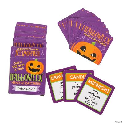 Halloween Headscratchers Taboo-Style Card Games – 12 Pc. | Halloween ...