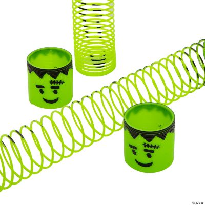 Mini Halloween Green Monster Magic Springs – 12 Pc.