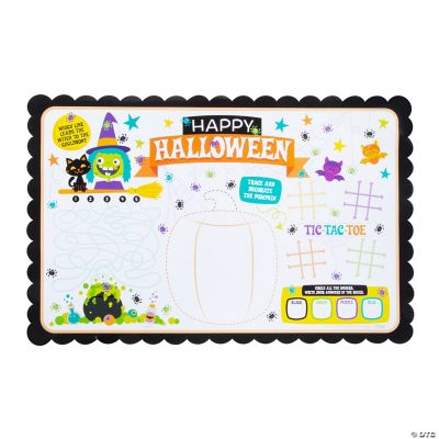 Halloween Activity Placemats - 12 Pc.