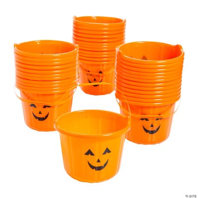 Bulk Jack-O’-Lantern Trick-or-Treat Buckets - 72 Pc. | Halloween Express
