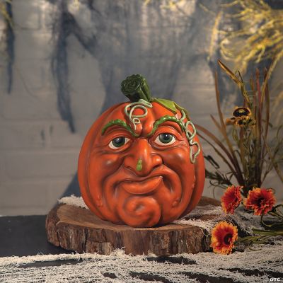 Expressive Pumpkin Frown Resin Fall Decoration - Discontinued