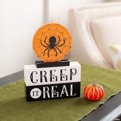 Creep It Real Stacked Tabletop Sign | Halloween Express