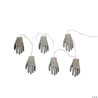 Set Of 6 Skeleton Hands Halloween Light Set Halloween Express