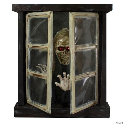 29" Lighted and Animated Opening Window Halloween Decoration ...