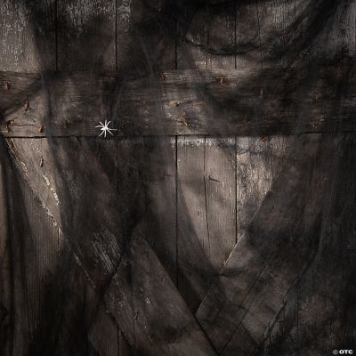 Black Stretchable Spider Webs with Glow-in-the-Dark Spiders - 12 Pc ...