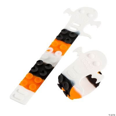 Halloween Ghost Slap Pop Bracelets - 12 Pc. - Discontinued