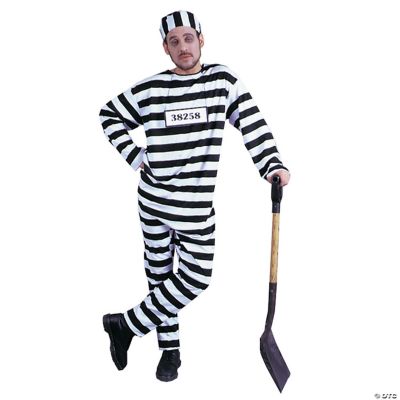 Men's Convict Costume - Standard | Halloween Express