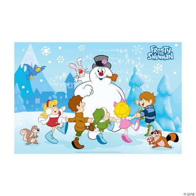 Frosty the Snowman™ & Friends Backdrop – 3 Pc. | Halloween Express