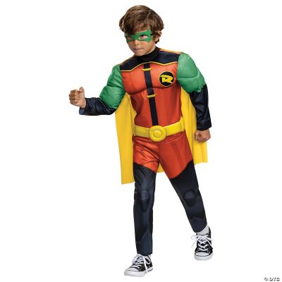 Kids Classic Muscle Batwheels Robin Costume | Halloween Express