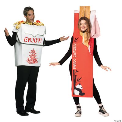 Chinese Take Out & Chopsticks Couples Costumes | Halloween Express