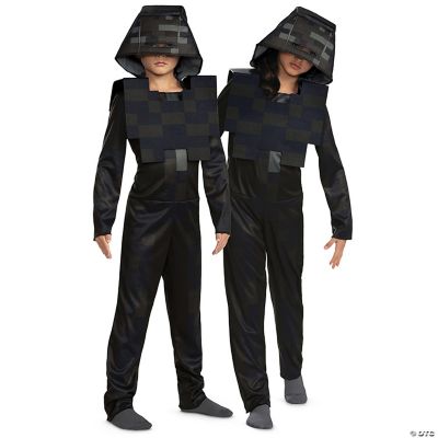 Kids Classic Minecraft™ Wither Skeleton Hooded Jumpsuit Costume ...