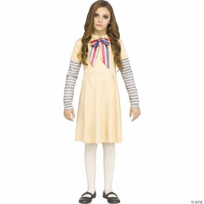 Girl’s Multicolored Polyester A.I. Doll Dress Costume | Halloween Express