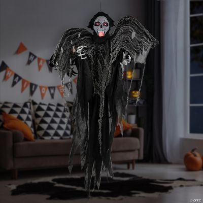 Animated Hanging Zombie Vampire with Lights and Sound Halloween ...