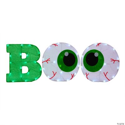 National Tree Company 14" Halloween BOO Sign, LED Lights, UL ...