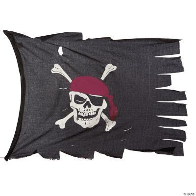 44" x 28" Large Creepy Cloth Pirate Flag