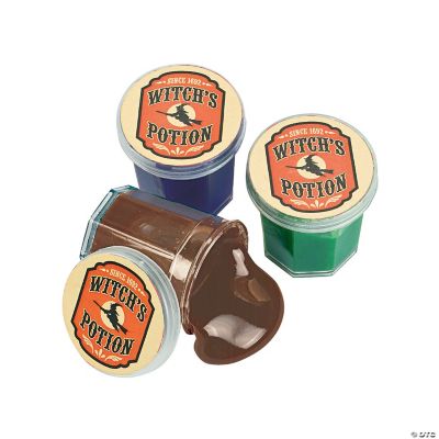 Bulk 48 Pc. Mini Witch’s Potion Tubs of Slime | Halloween Express