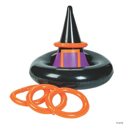 Inflatable Witch Hat Ring Toss Halloween Game | Halloween Express