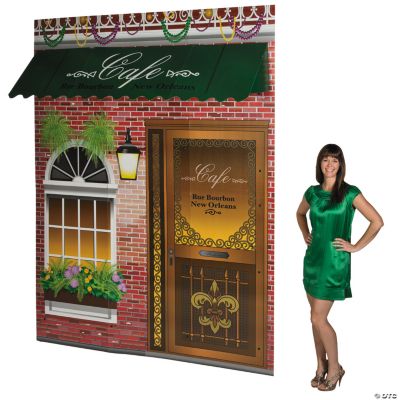 9 Ft. Bourbon Street Storefront Cardboard Cutout Stand-Up | Halloween ...
