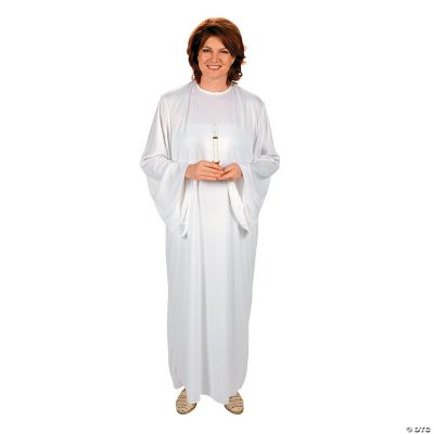 Adults Classic Angel Gown Polyester Nativity Costume - One Size ...