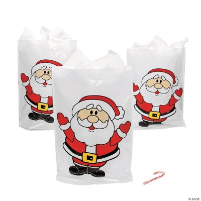 12" x 17" Bulk 50 Pc. Santa Goody Bags