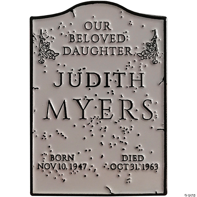 1 1/2" Halloween™ (1978) Judith Myers Tomb Enamel Pin | Halloween Express
