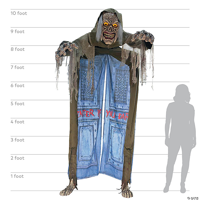 10' Animated Looming Ghoul Archway Prop | Halloween Express