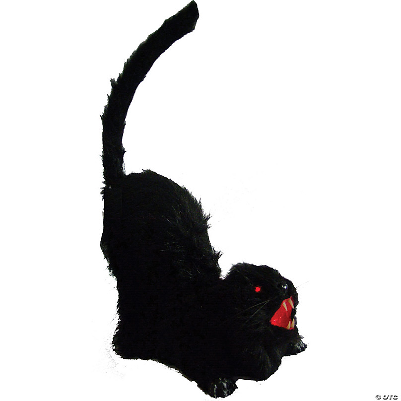 14" Black Cat Animated Prop | Halloween Express