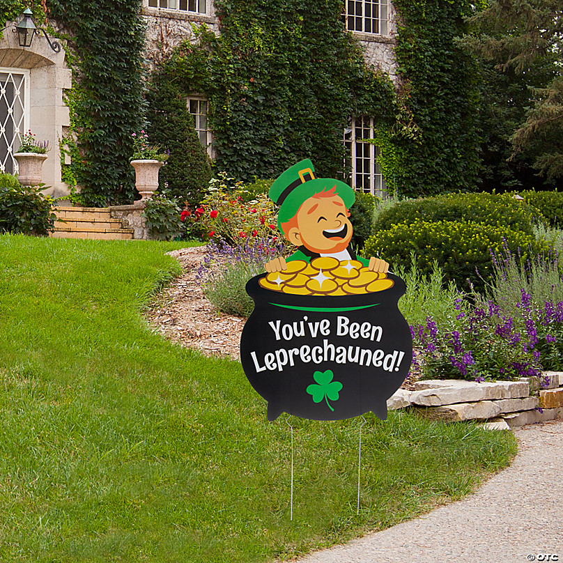 15 1/2" x 24" You’ve Been Leprechauned Yard Sign | Halloween Express
