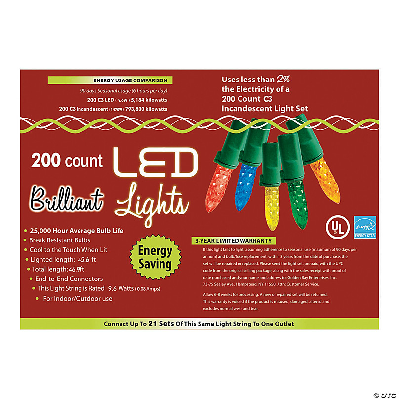 200L MU Holiday LED Lights - C3 Style | Halloween Express