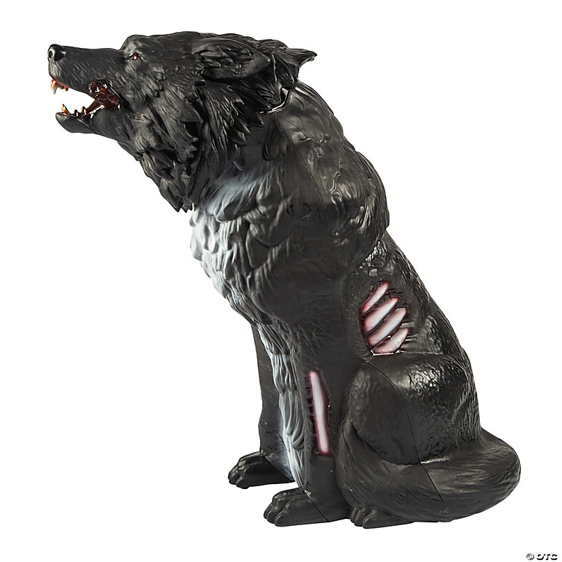 28" Animated Zombie Wolf Halloween Decoration | Halloween Express