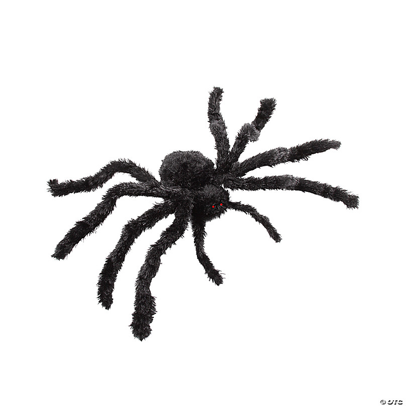 31 1/2" x 7 3/4" Light-Up Animated Walking Fuzzy Spider Halloween ...
