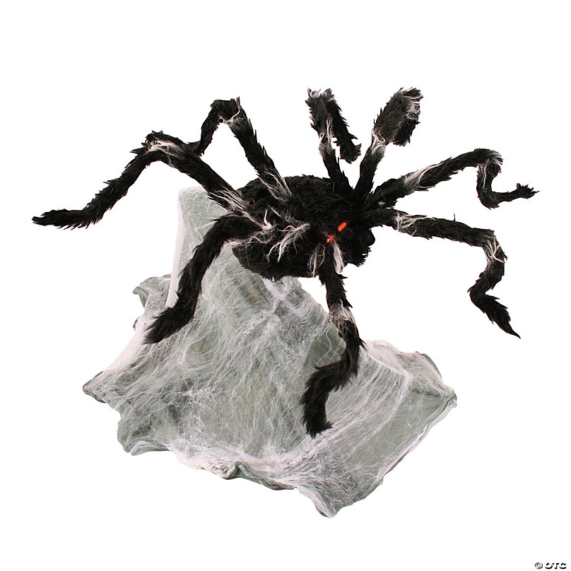 36" Animated Giant Jumping Spider Halloween Decoration | Halloween Express