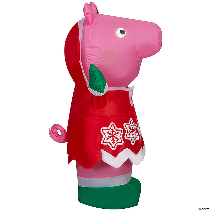 38" Airblown® Blowup Inflatable Holiday Outfit Peppa Pig with Built-In ...