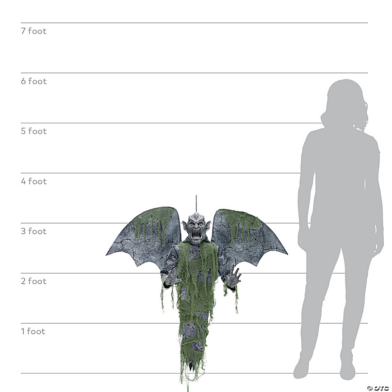 40" Hanging Gargoyle Prop Halloween Decoration | Halloween Express