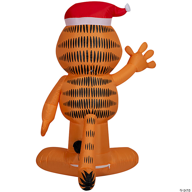 42" Airblown ® Blowup Inflatable Garfield with Santa Hat & Built-In ...