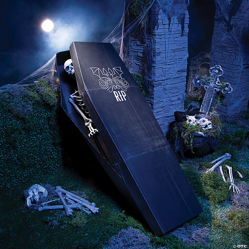 5' Skeleton & Coffin Decorating Kit - 2 Pc. | Halloween Express