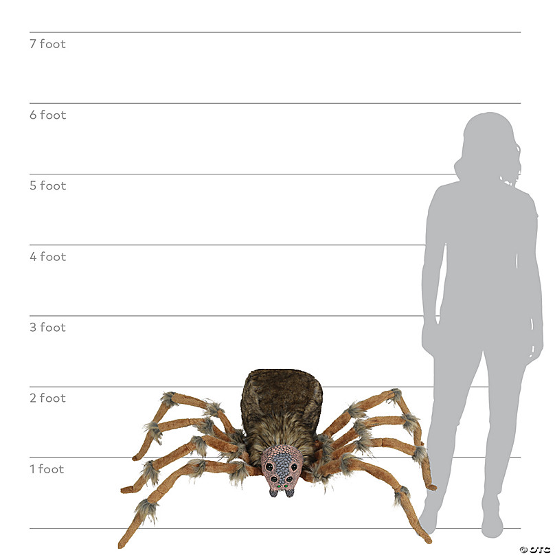 53" Deluxe Lightup Wolf Spider Decoration | Halloween Express