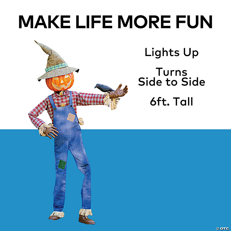 6 ft. Animated Whimsical Scarecrow | Halloween Express