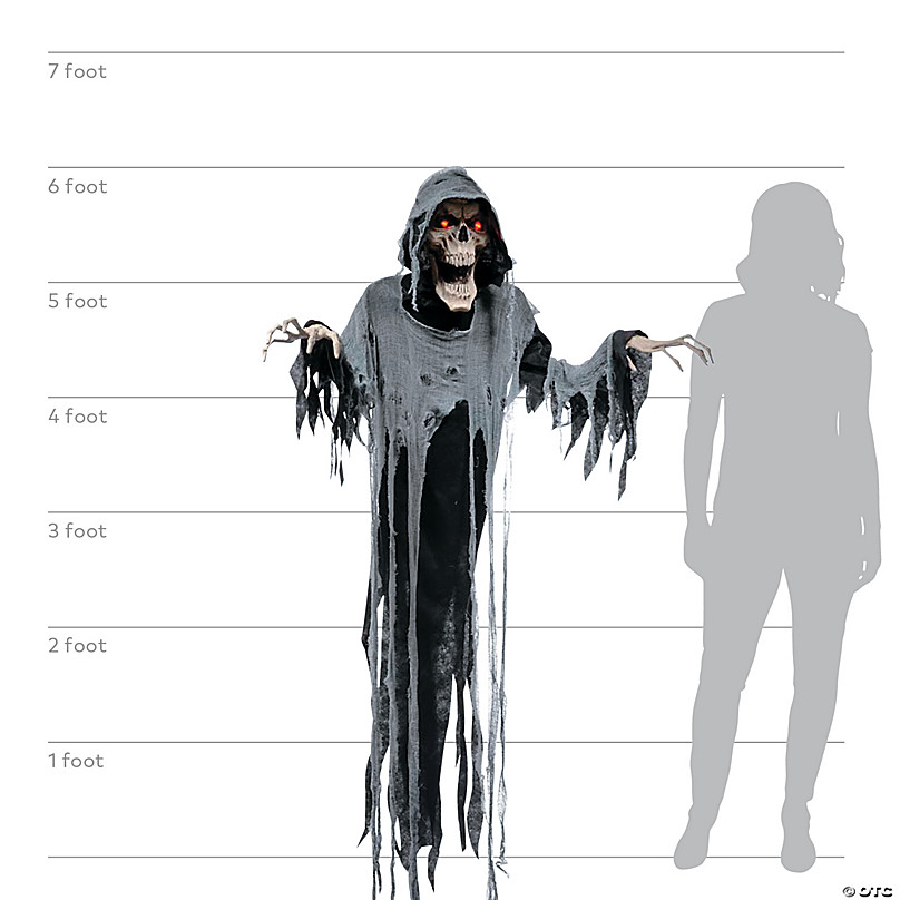 6' Hanging Animated Reaper Halloween Decoration | Halloween Express